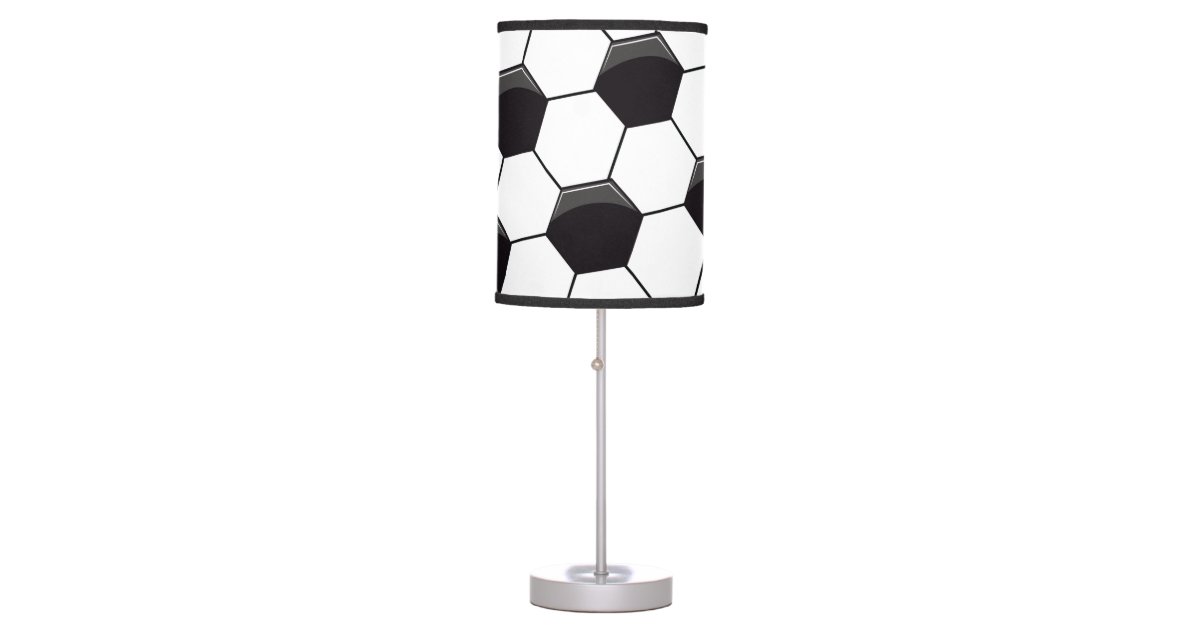 Soccer Pattern Table Lamp | Zazzle