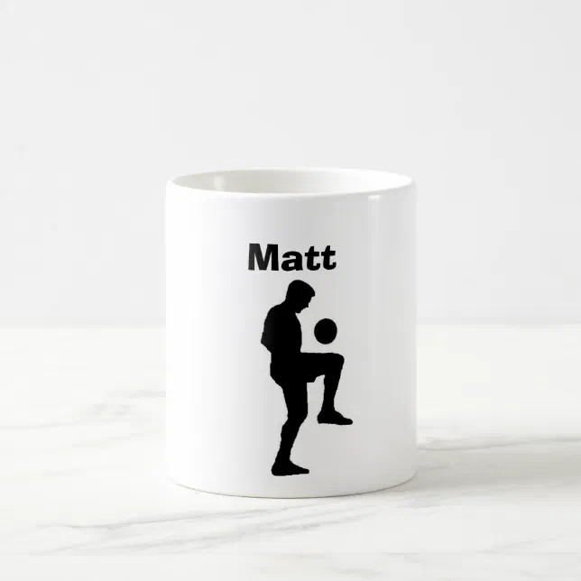 "Soccer" Personalized Mug (male) | Zazzle