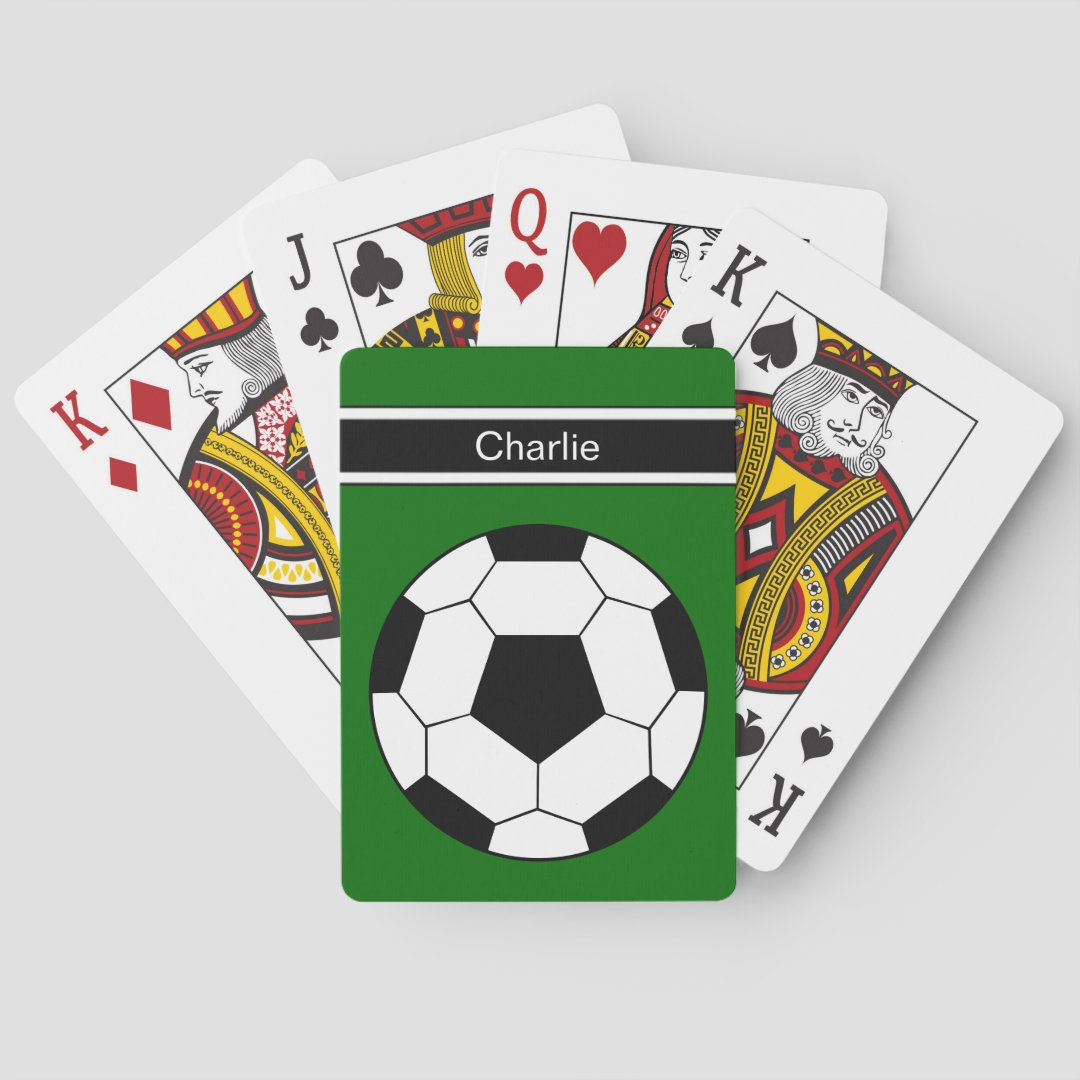 Soccer Personalized Playing Cards | Zazzle
