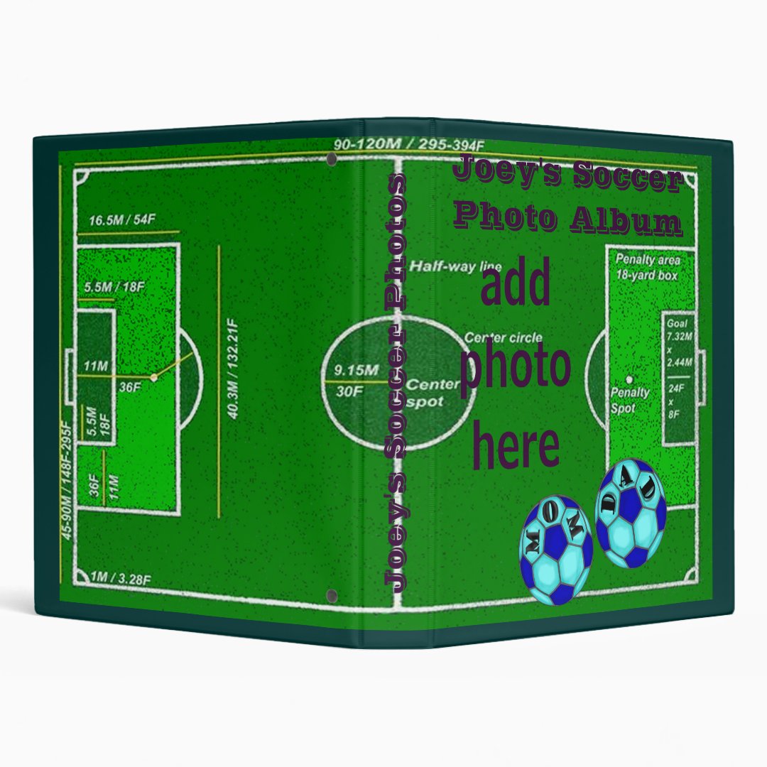 Soccer Photo Album Binder | Zazzle