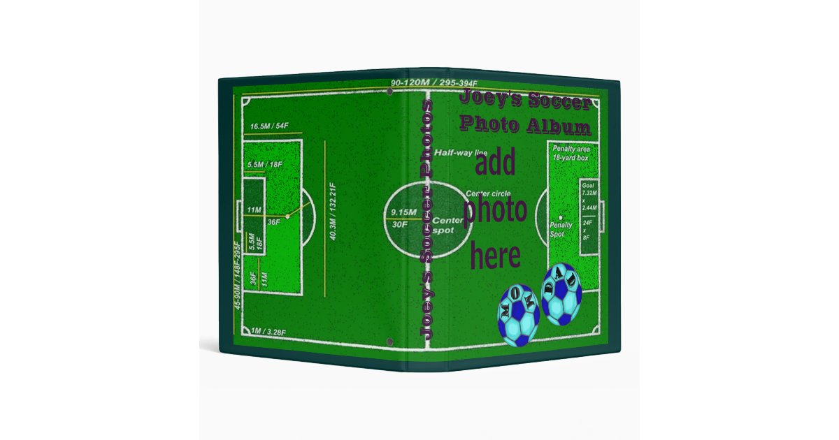 Soccer Photo Album Binder | Zazzle
