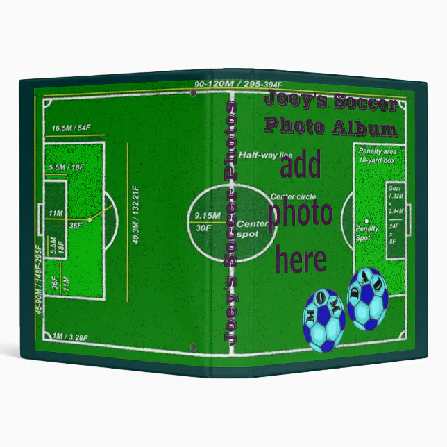 Soccer Photo Album Binder | Zazzle