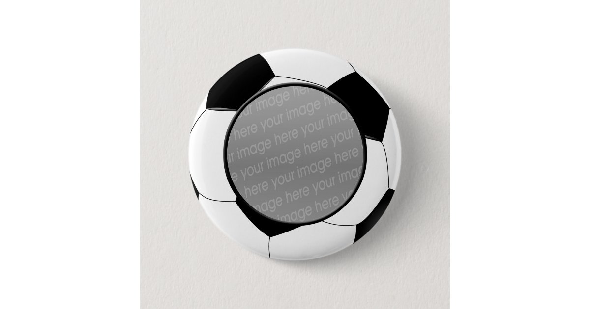 SOCCER photo badge Pinback Button | Zazzle