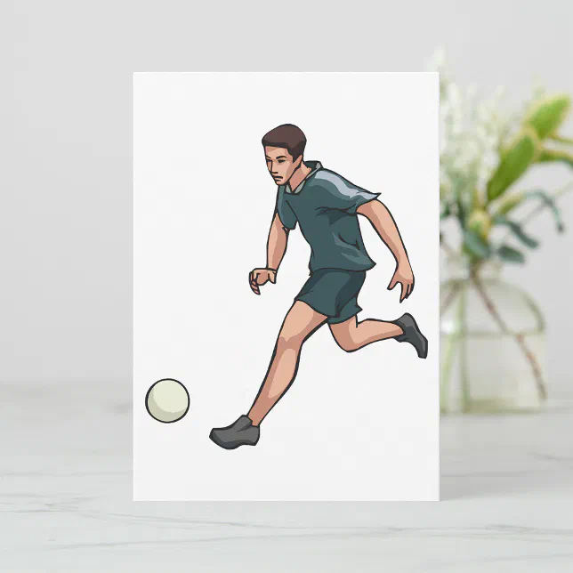 Soccer Player Invitation | Zazzle