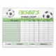 Soccer Reward Chart Personalized Name Task Notepad | Zazzle
