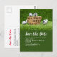 Soccer save the date ball for Birthday Party Postcard | Zazzle