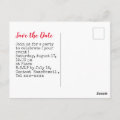 Soccer save the date with ball on green HELLO Postcard | Zazzle
