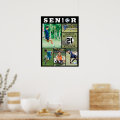 Soccer Senior Graduation 6 Photo Collage Poster | Zazzle