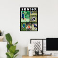 Soccer Senior Graduation 6 Photo Collage Poster | Zazzle