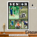 Soccer Senior Graduation 6 Photo Collage Poster | Zazzle