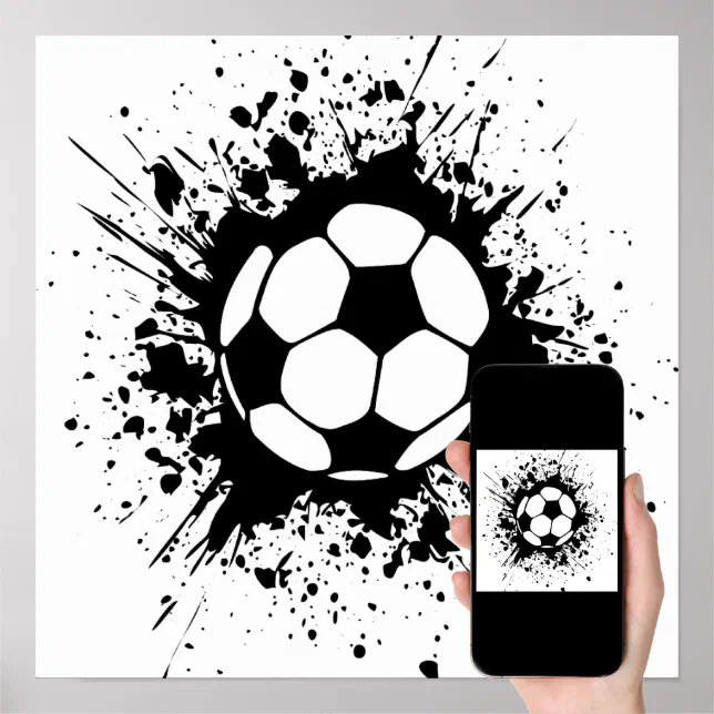 soccer splatz poster | Zazzle