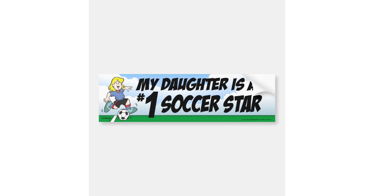 Soccer Star Bumper Sticker | Zazzle