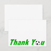 Soccer Thank you note cards | Zazzle