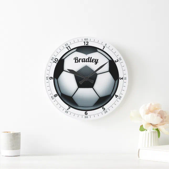 Soccer Wall Clock | Zazzle
