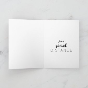 Social Distance Happy Birthday card | Zazzle