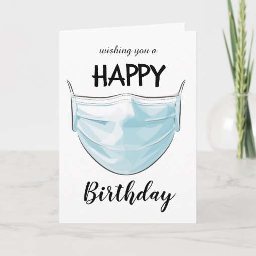 Social Distance Happy Birthday card | Zazzle