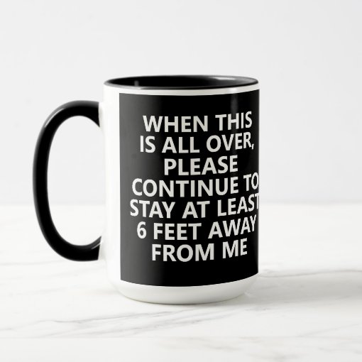 Social Distance Introvert Humor Mug | Zazzle