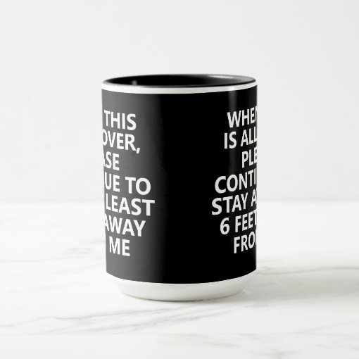 Social Distance Introvert Humor Mug | Zazzle