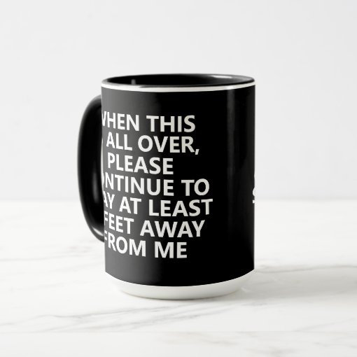 Social Distance Introvert Humor Mug | Zazzle