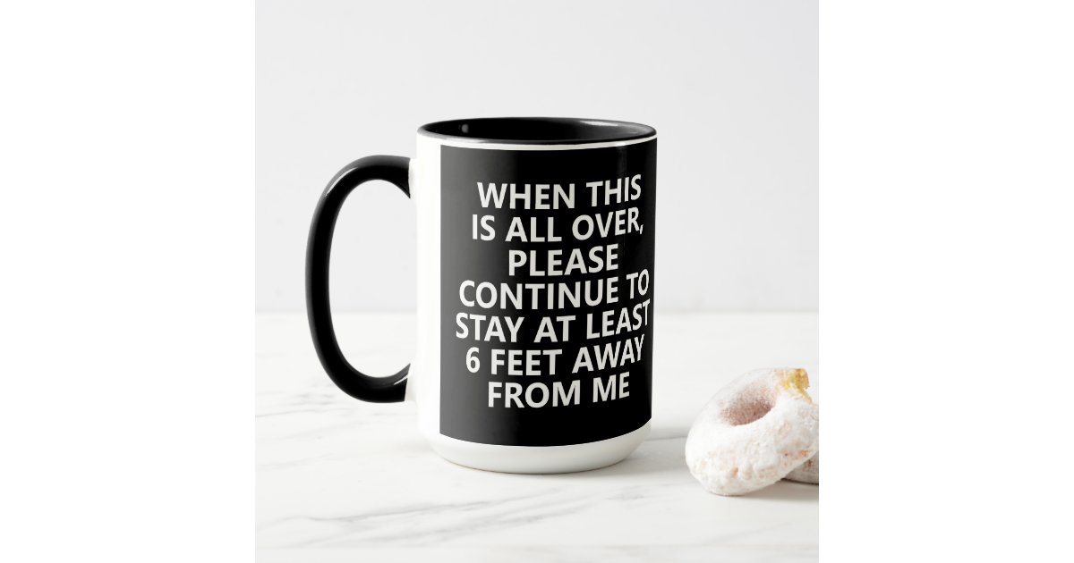 Social Distance Introvert Humor Mug | Zazzle