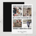 Social distance Merry Christmas 2020 photo card | Zazzle