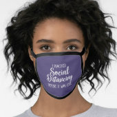 Social distancing before it was cool introvert face mask | Zazzle
