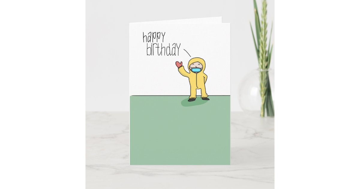 Social distancing Birthday card | Zazzle