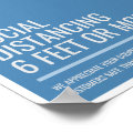 Social Distancing Business Signage Poster | Zazzle