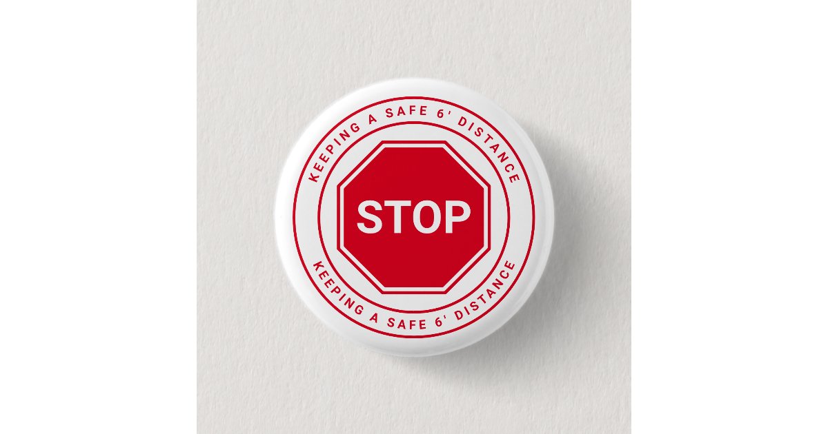 Social Distancing Color Code Wedding Button | Zazzle
