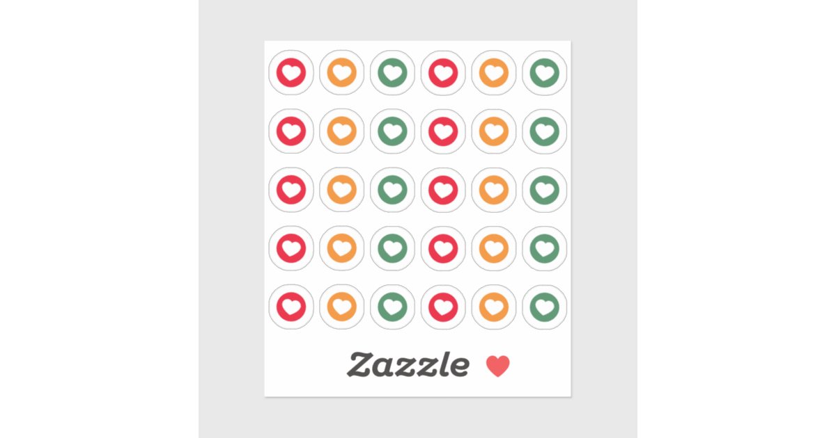 Social distancing color coded traffic light sticker | Zazzle