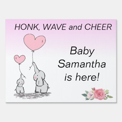 Social Distancing new Baby Announcement Shower Sign | Zazzle