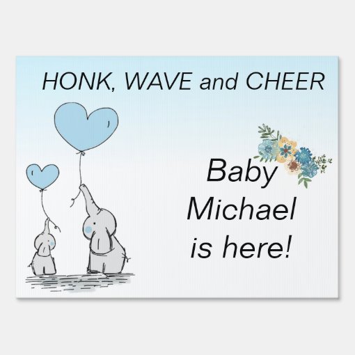 Social Distancing new Baby Announcement Shower Sign | Zazzle