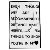 Social Distancing Quote Neighbours Self Isolating Medium Gift Bag | Zazzle