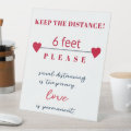 Social distancing rule of 6ft distance safety sign | Zazzle