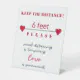 Social distancing rule of 6ft distance safety sign | Zazzle