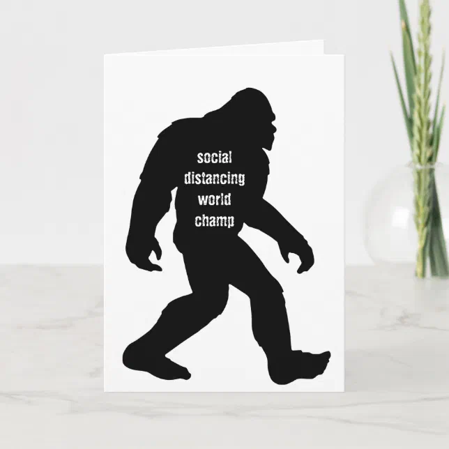 Social Distancing World Champ Greeting Card | Zazzle
