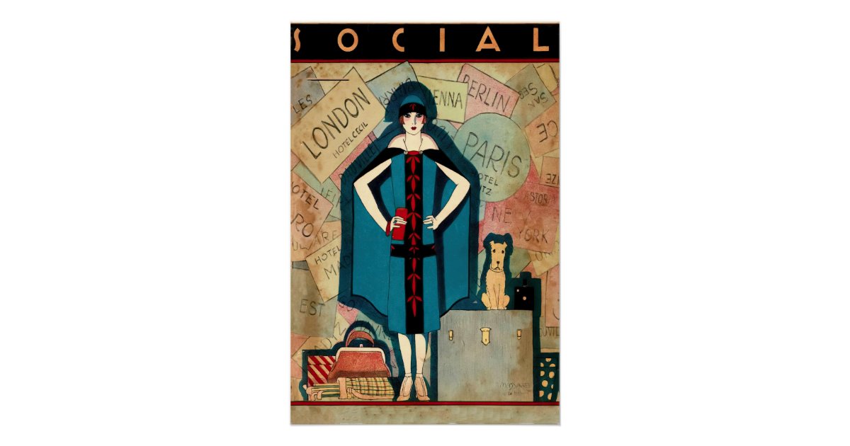 Social magazine cover poster | Zazzle