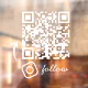 Social Media Follow QR Code Business Door Window Cling | Zazzle