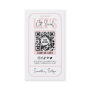 Social Media QR Code Feminine Pink Modern Business Card | Zazzle
