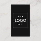 Social Media QR Code Sophisticated Logo Business Card | Zazzle