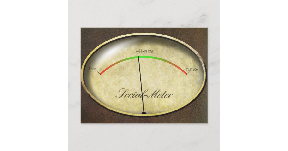 Social-Meter Postcard | Zazzle