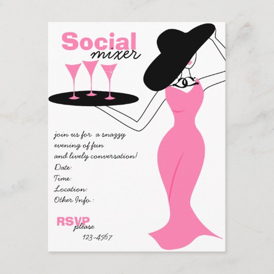 Social Mixer Invitation | Zazzle.com