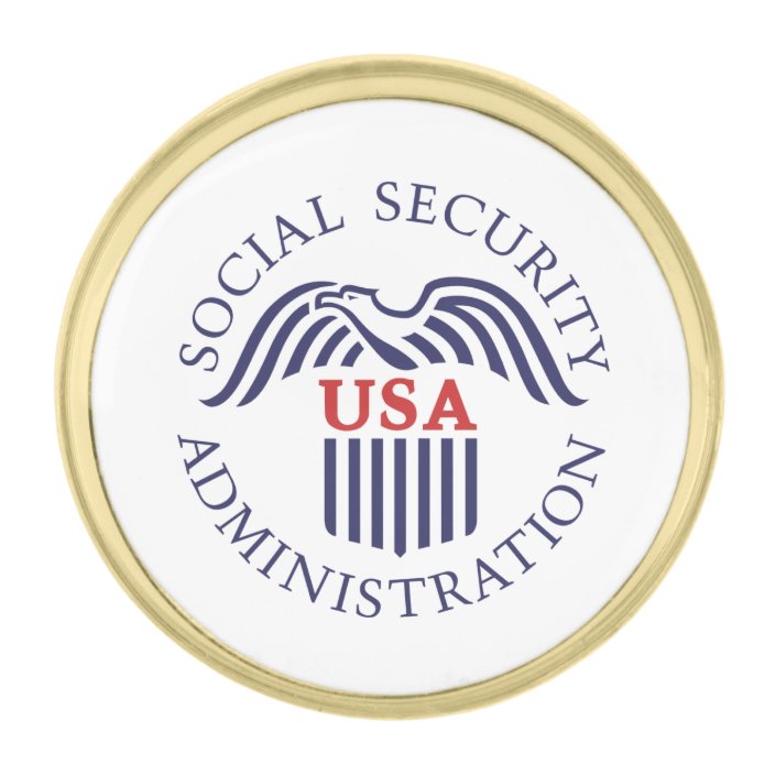 Social Security Administration Shield Lapel Pin | Zazzle