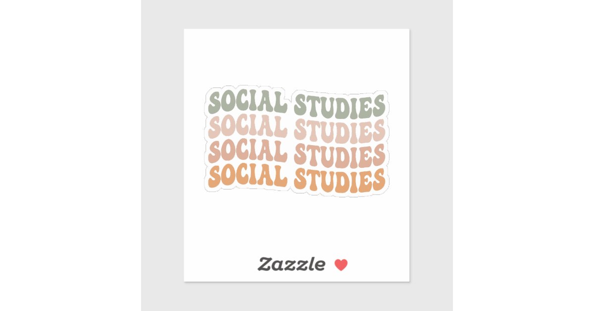 Social Studies Sticker | Zazzle