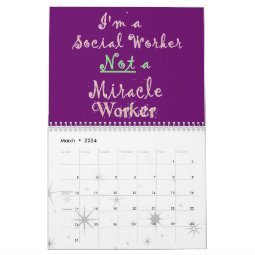 Social Work Humor Calendar | Zazzle