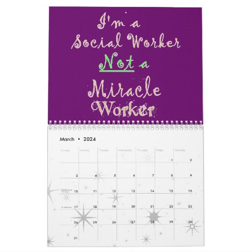 Social Work Humor Calendar | Zazzle