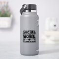 Social Work is a Work of the Heart Sticker | Zazzle