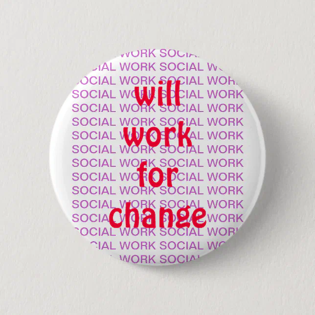 SOCIAL WORK PIN | Zazzle