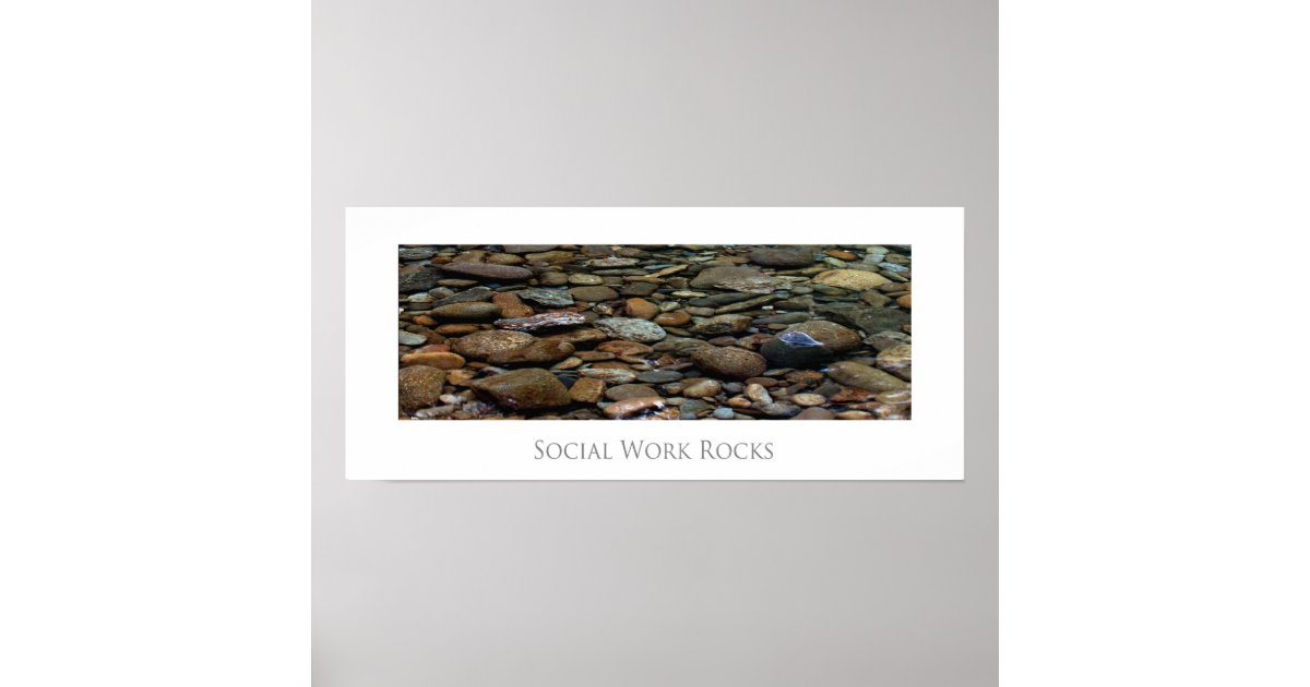 Social Work Rocks Poster | Zazzle