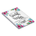 Social Worker Appreciation Floral Notebook | Zazzle